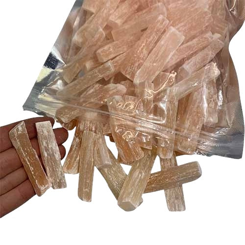 Peach Selenite Rods 5cm - 1KG — Alliz Trading