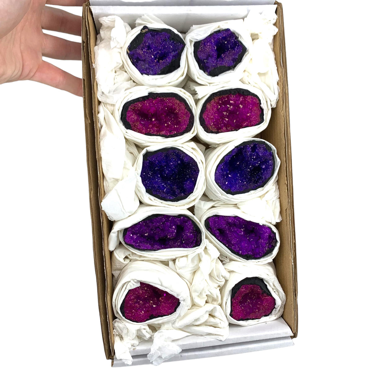 Coloured Geode Box — Alliz Trading
