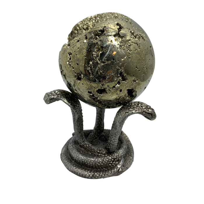 Cobra Pewter Sphere Stand — Alliz Trading