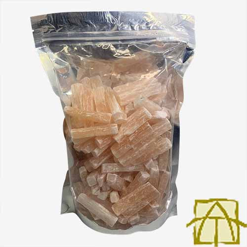 Peach Selenite Rods 5cm - 1KG — Alliz Trading